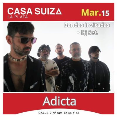 Passline - Adicta + Dj Set. + Banda invitada