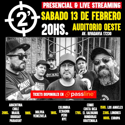2 MINUTOS LIVE STREAMING AUDITORIO OESTE - Passline