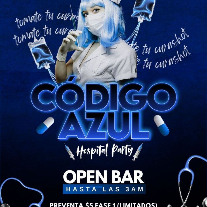 CÓDIGO AZUL / OPEN BAR HASTA LAS 3AM - Passline
