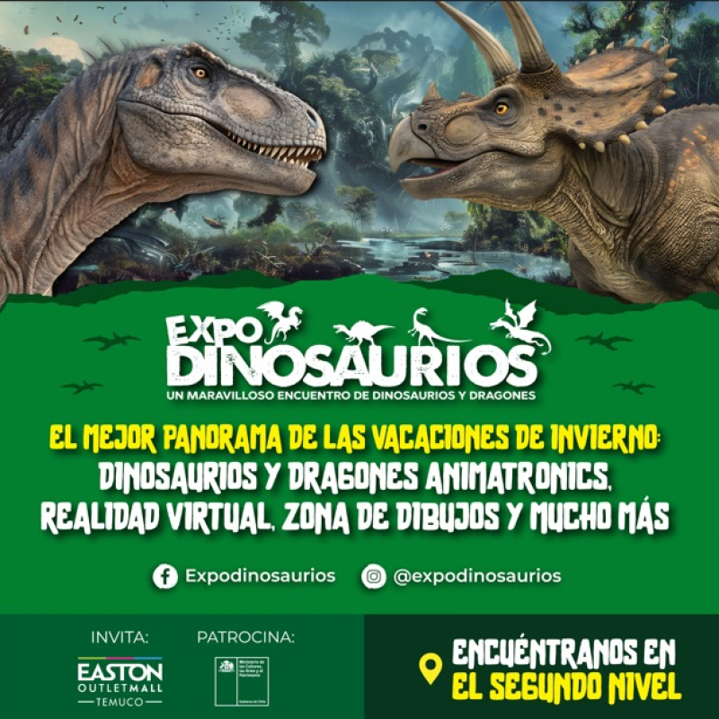 Passline - Expo Dinosaurios en Temuco Vacaciones de invierno