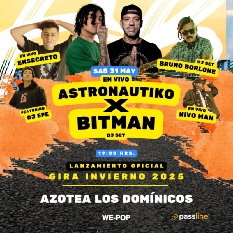 Passline - Fiesta de lanzamiento Gira Astronautiko x Bitman