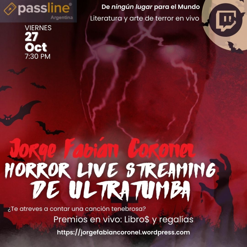 Passline - HORROR LIVE STREAMING DE ULTRATUMBA - CHILE