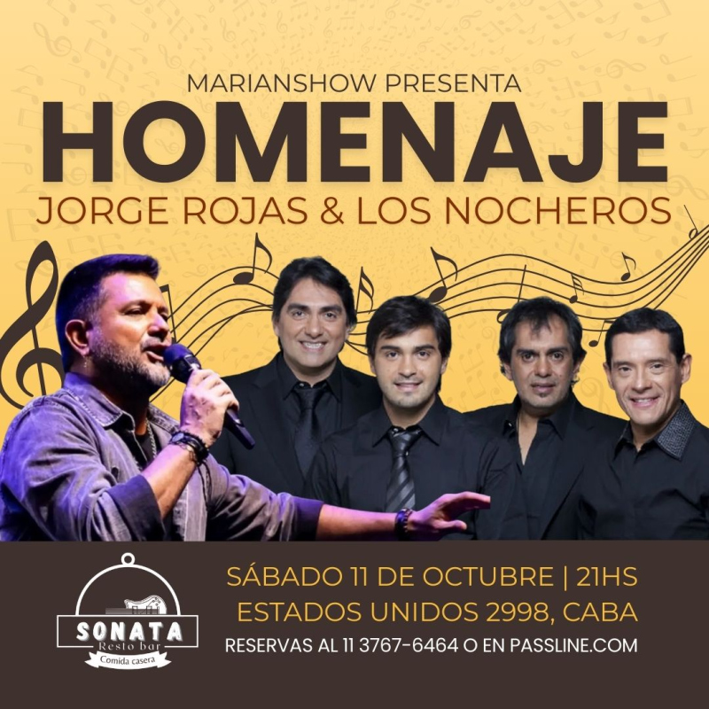 Passline - Jorge Rojas & Los Nocheros Homenaje en CABA