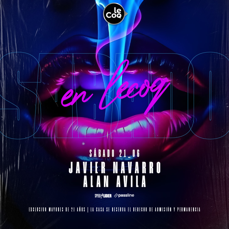 Passline - Sábado 21 Junio LeCoq