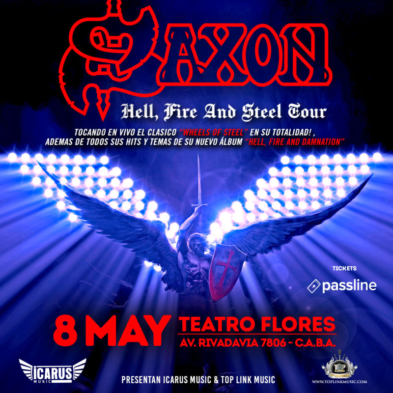 Passline - SAXON - Hell, fire and Steel tour 2025