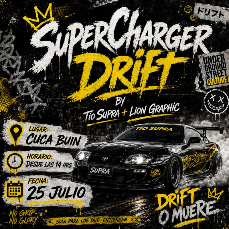 Passline - SUPERCHARGER DRIFT – By Tío Supra & Lion Graphic