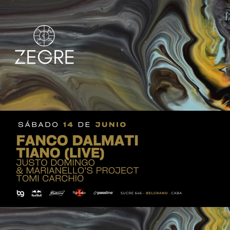 Passline - ZEGRE. 14/06 Pres Franco Dalmati, Tiano (Live) & More.